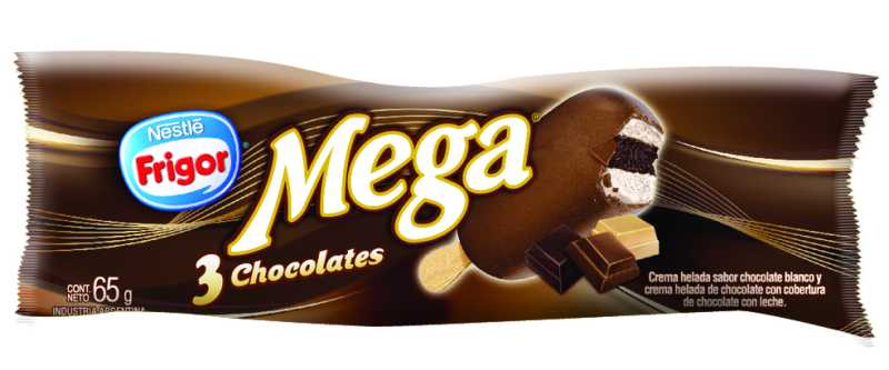 Nuevo helado MEGA 3 chocolates | Todo en un click